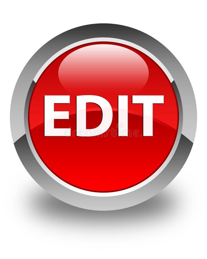 Edit Glossy Blue Round Button Stock Illustration - Illustration of ...