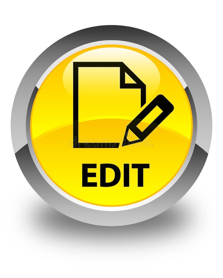 Edit Glossy Blue Round Button Stock Illustration - Illustration of ...