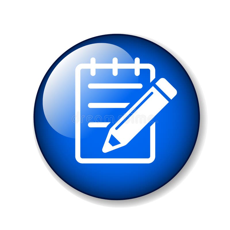Edit icon button stock illustration. Illustration of files - 124460117