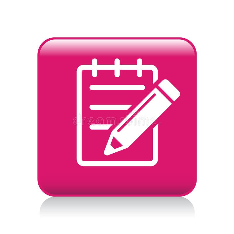 Edit icon button stock illustration. Illustration of clipart - 124461004