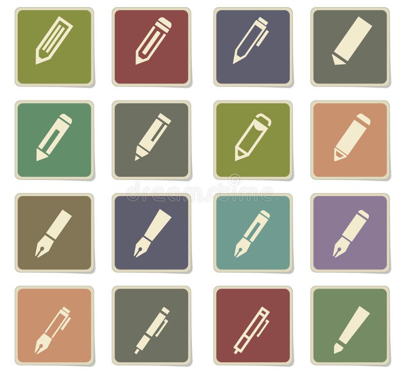 Edit icon set stock illustration. Illustration of tool - 89848769