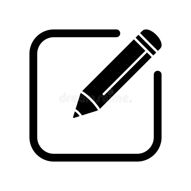 Edit Icon Symbol Vector. Edit Text Icon Stock Vector - Illustration of ...