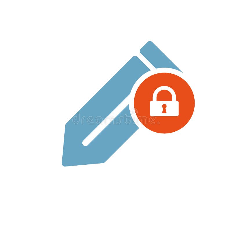 Edit Icon, Tools And Utensils Icon With Padlock Sign. Edit Icon And ...