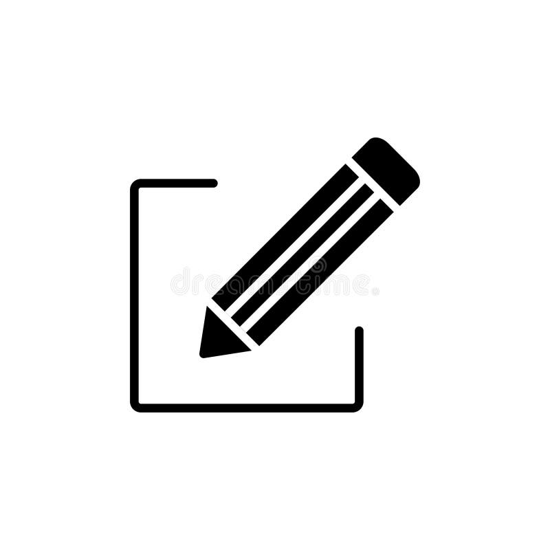 Edit Icon . Edit Document Sign and Symbol. Pencil Stock Vector ...