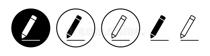 Edit Icon . Edit Document Sign and Symbol. Pencil Stock Vector ...