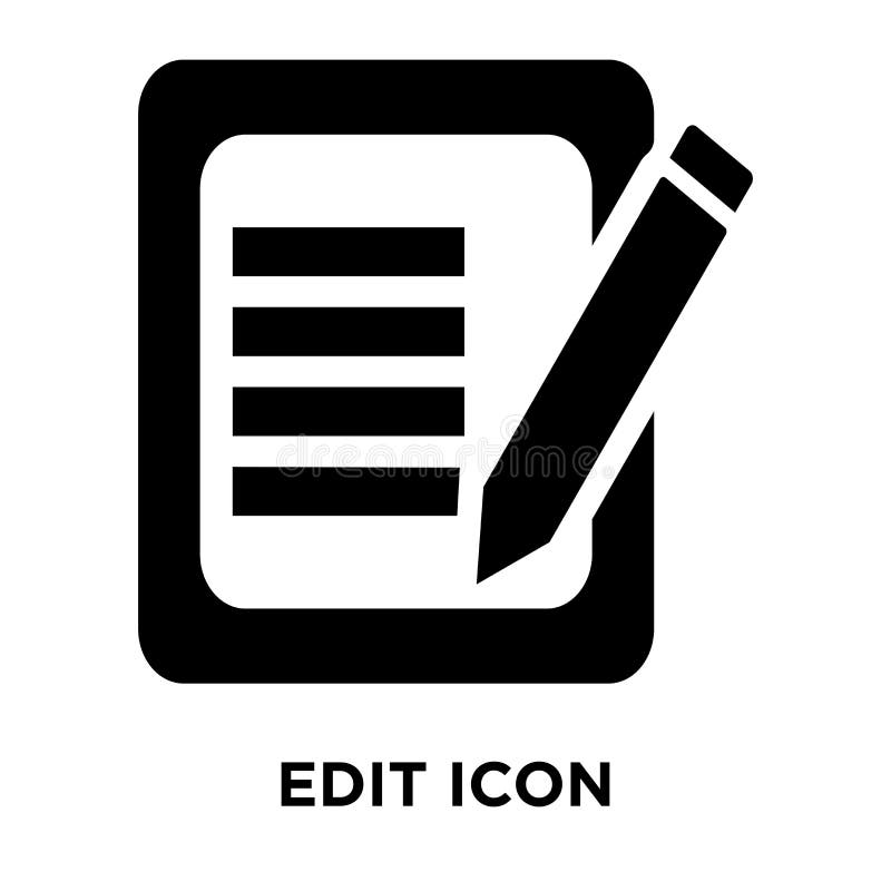 Edit Icon Png Black