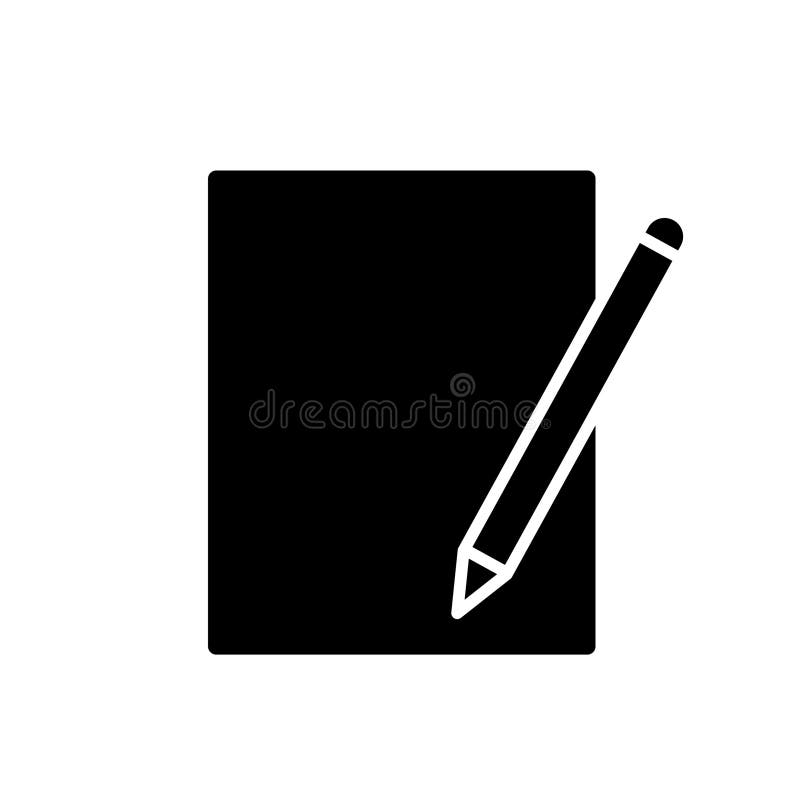 Writing Book Vector Icon. Logbook Illustration Symbol. Notebook Sign ...