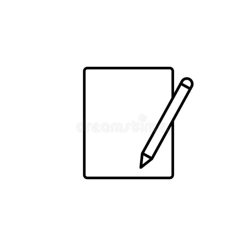 Writing Book Vector Icon. Logbook Illustration Symbol. Notebook Sign ...