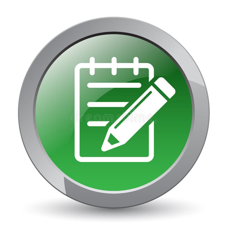 Edit icon, document vector stock vector. Illustration of form - 244450290