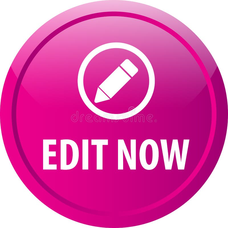Edit now web button stock illustration. Illustration of choose - 119922554