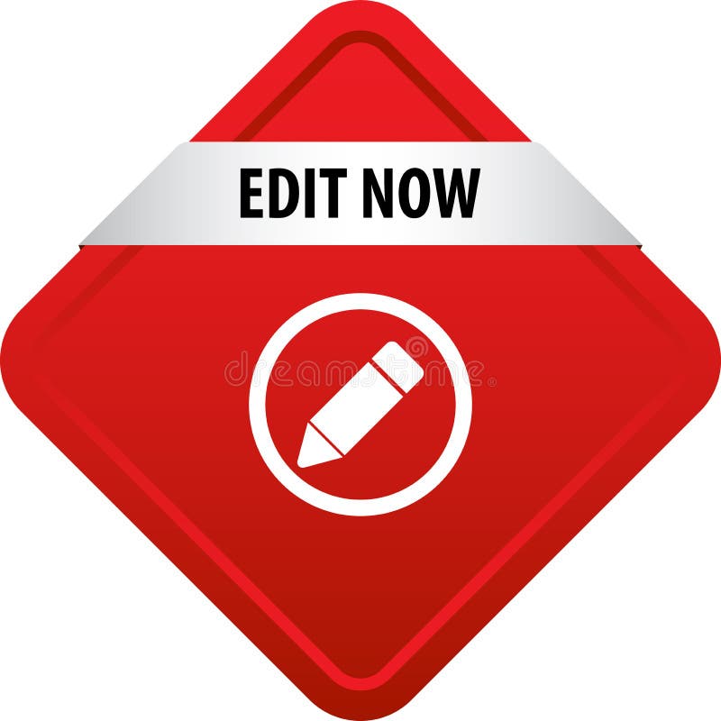 Edit now web button stock illustration. Illustration of choose - 119922554