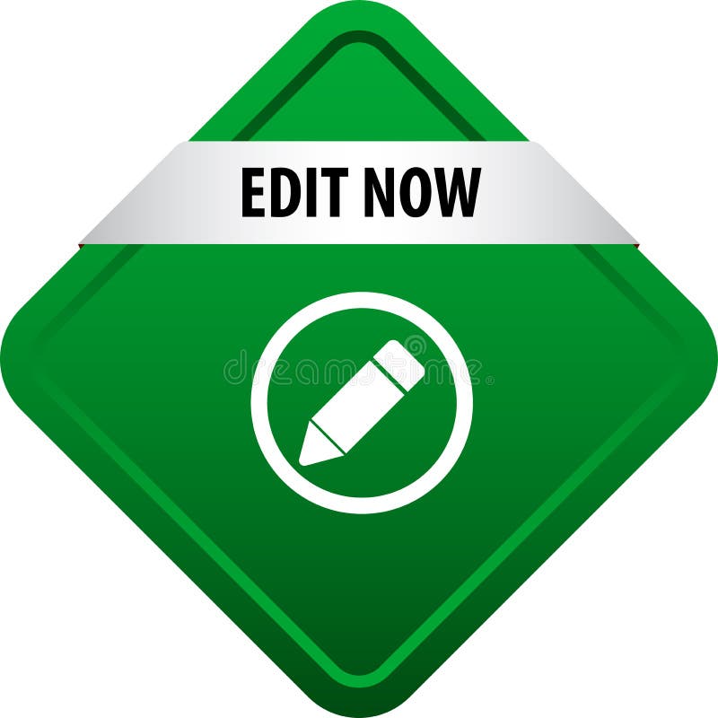 Edit now web button stock illustration. Illustration of choose - 119922554