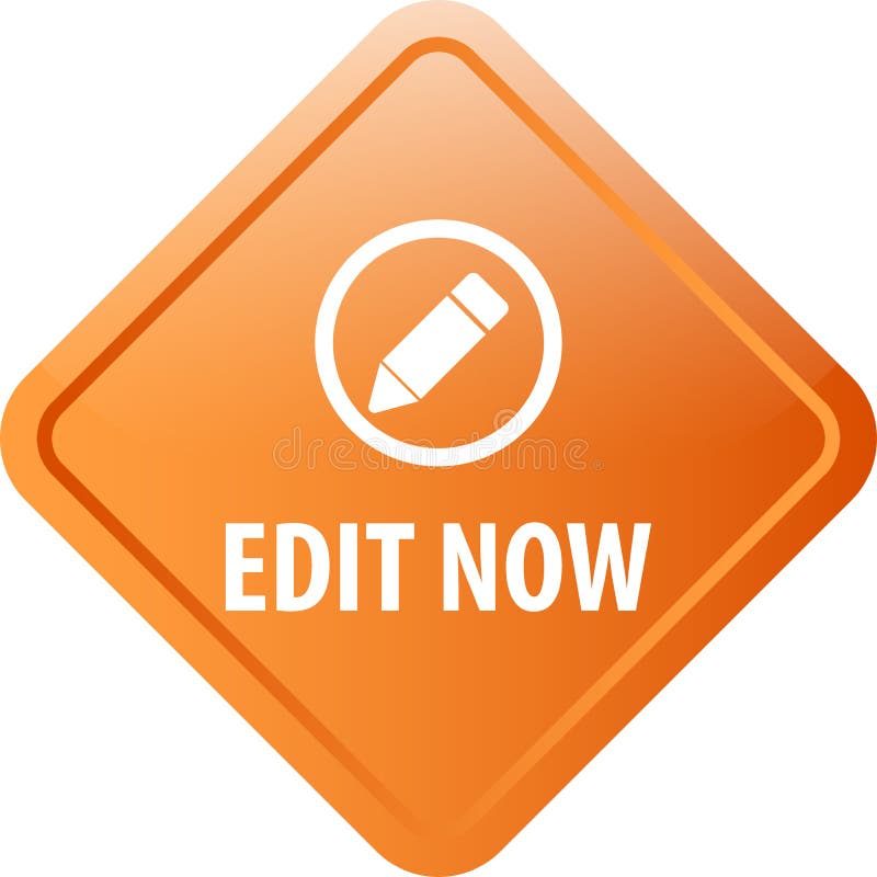 Edit now web button stock illustration. Illustration of choose - 119922554