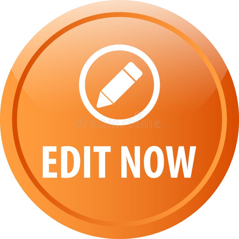 Edit now web button stock illustration. Illustration of choose - 119922554