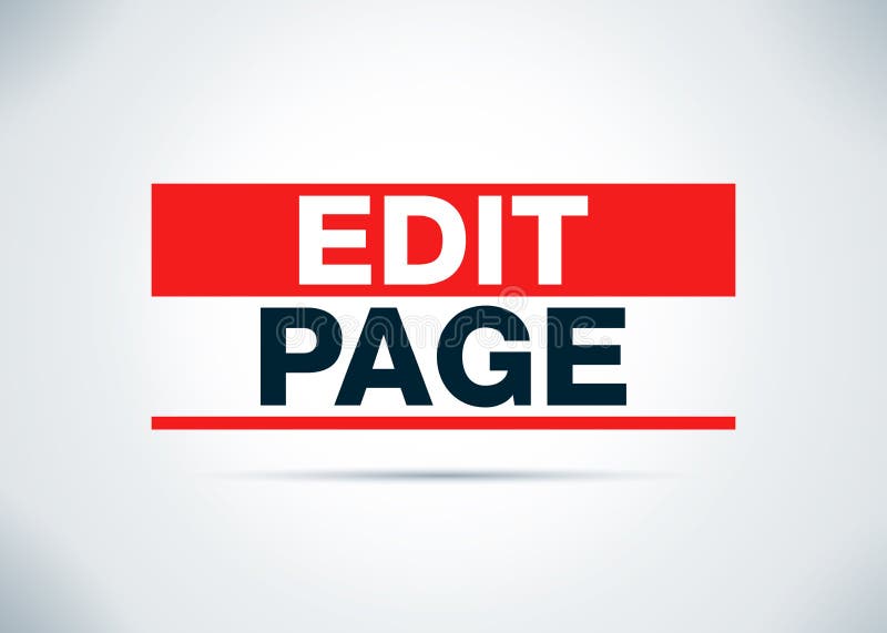 Edit Page Abstract Flat Background Design Illustration Stock ...