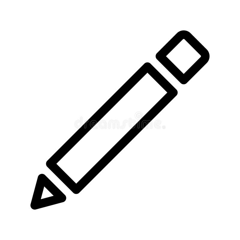 Edit, pencil icon stock vector. Illustration of vector - 219805557