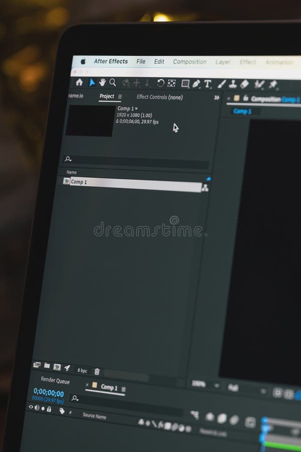 Edit Project in Adobe after Effects Editorial Image - Image of company ...