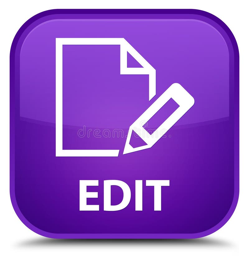 Edit Special Purple Square Button Stock Illustration - Illustration of ...