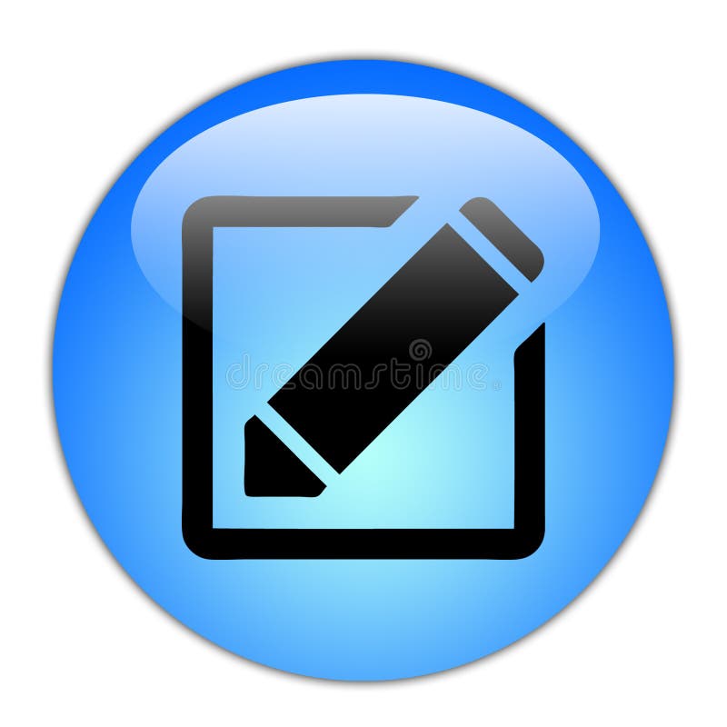 Edit Button Symbol Icon Monogram Stock Illustration - Illustration of ...