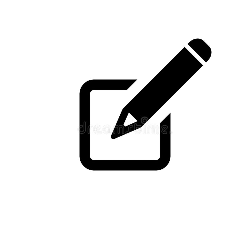 Edit Text Icon. Pencil Icon. Sign Up Icon. Pen or Ballpoint with Square ...