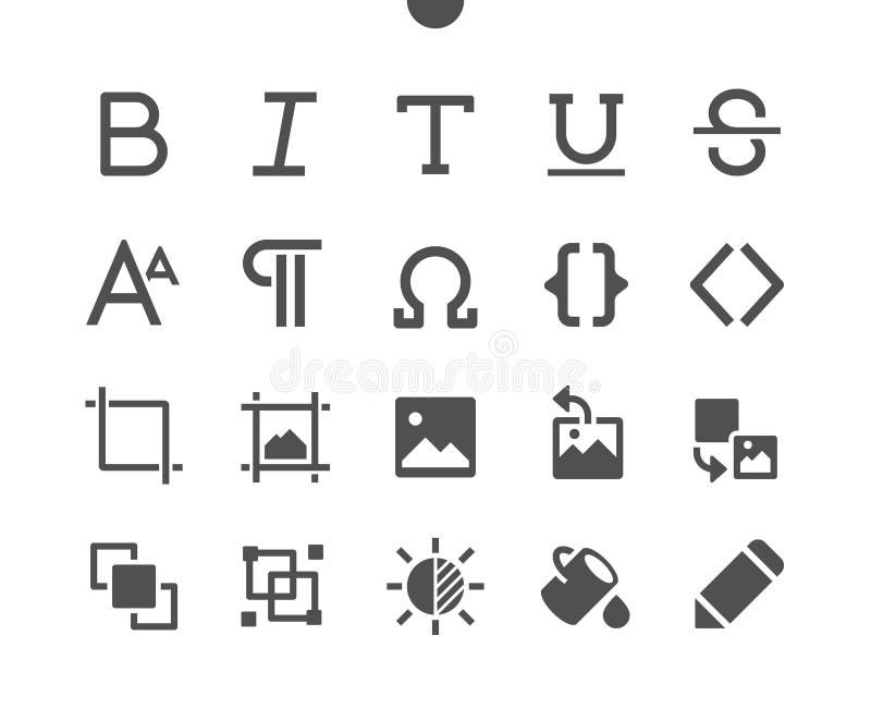 Edit Text V3 UI Pixel Perfect Well-crafted Vector Solid Icons Stock ...