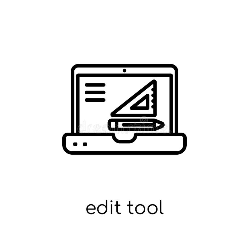 Edit Tool Icon. Trendy Modern Flat Linear Vector Edit Tool Icon Stock ...