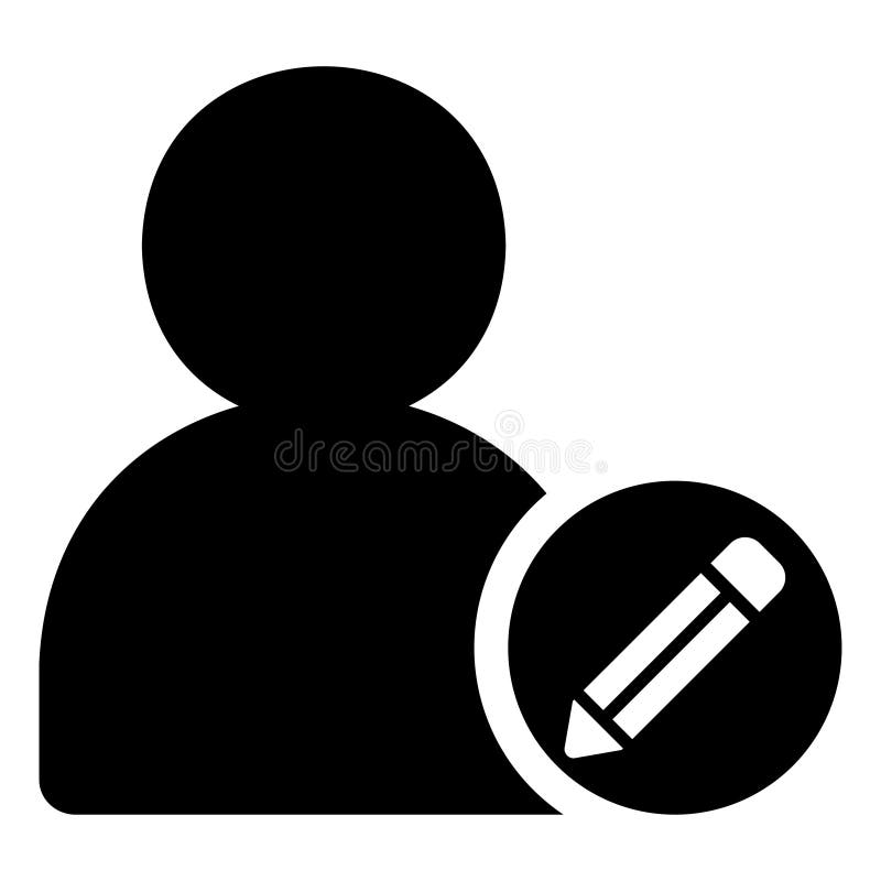 Edit User Icon stock vector. Illustration of design - 198911193
