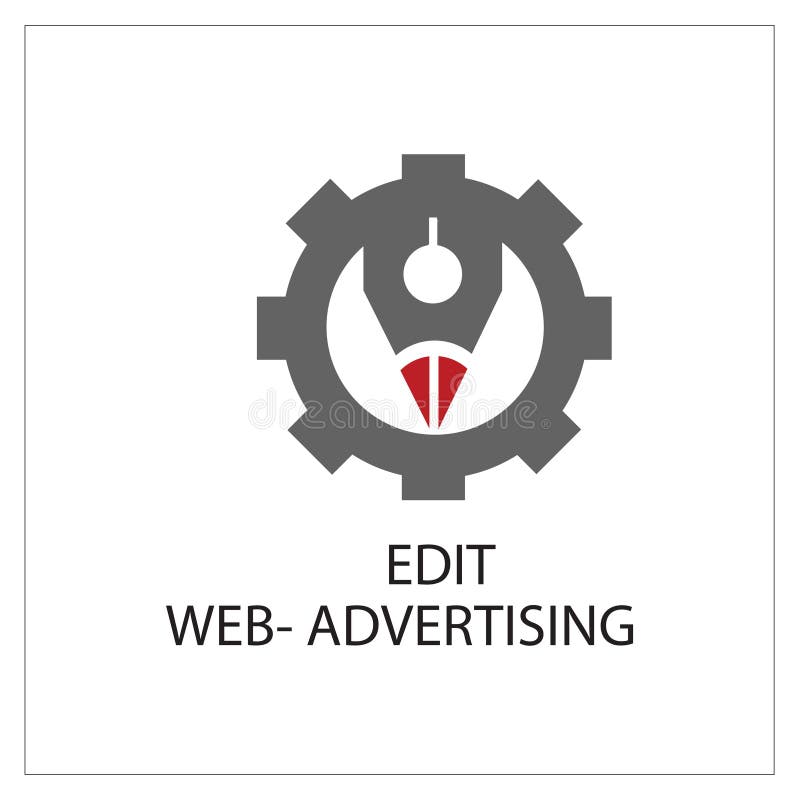 Edit WEb-ADvertising Simpel Logo Icon Vector Ilustration Stock Vector ...