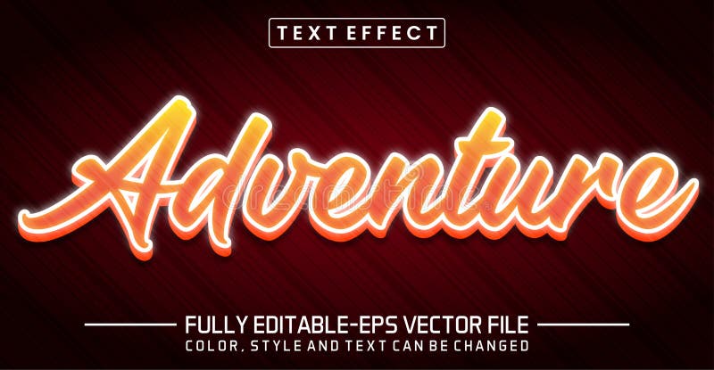 Adventure, text design stock vector. Illustration of motivational ...