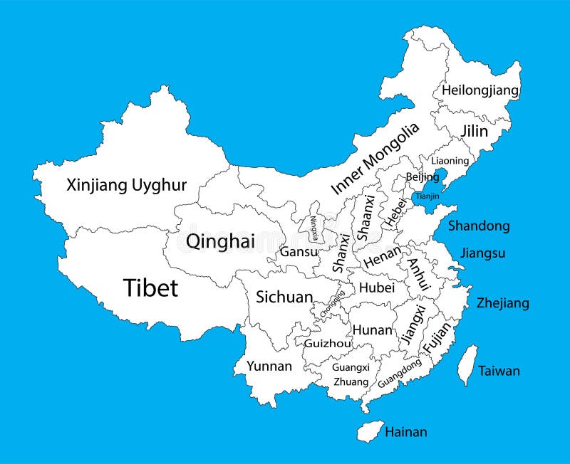 China Map Provinces Stock Illustrations – 804 China Map Provinces Stock ...
