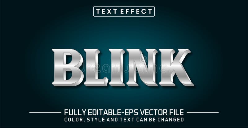 Editable Blink Text Effect Stock Illustration Illustration Of Blurred 256933963