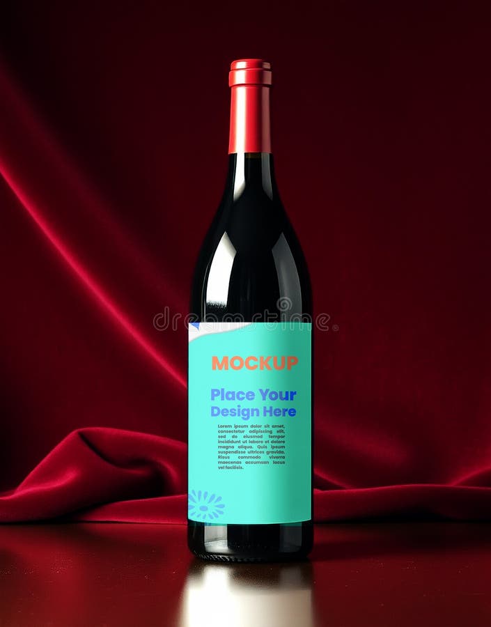 Editable Bottle Mockup for Professional Label Design and Packaging ...