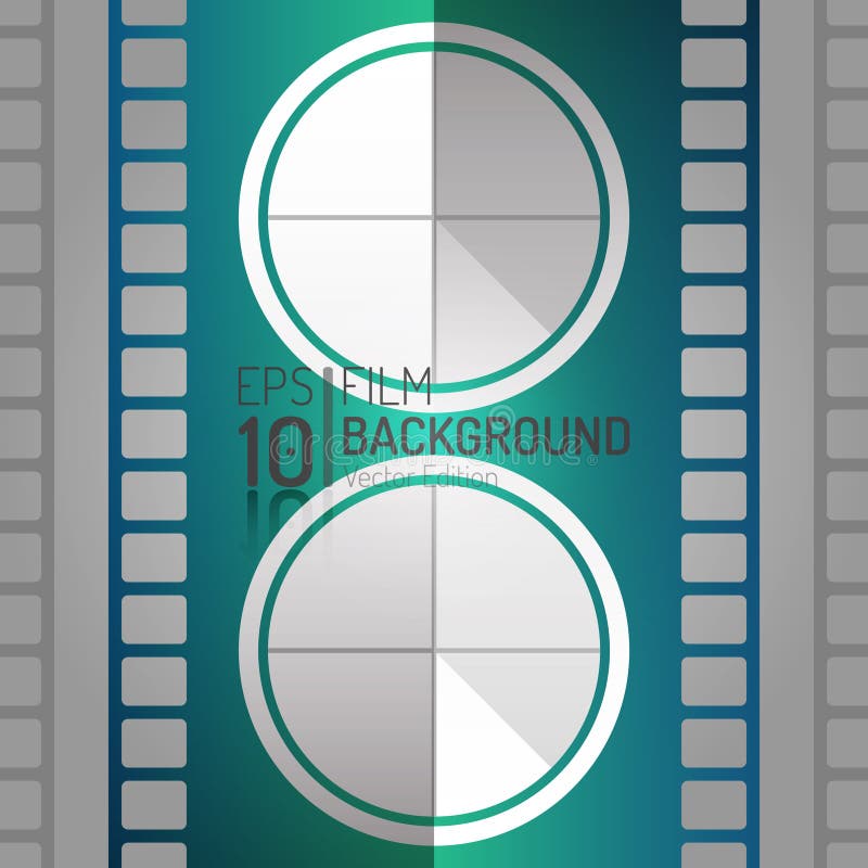 Creative Cinema Background Design. Vector Elements. Minimal Film ...