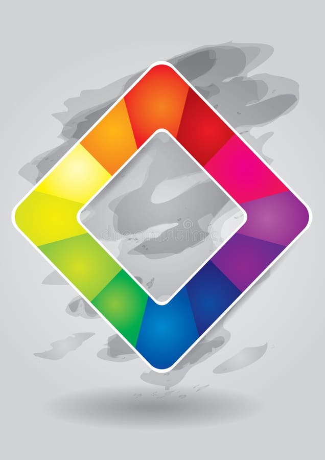 Editable Color Square Template Stock Vector - Illustration of ...