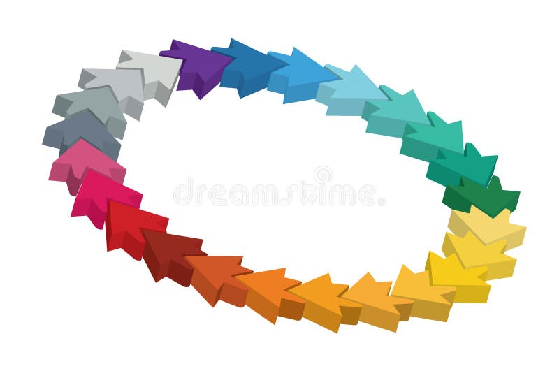 Editable Color Wheel Template Stock Vector - Illustration of editable ...
