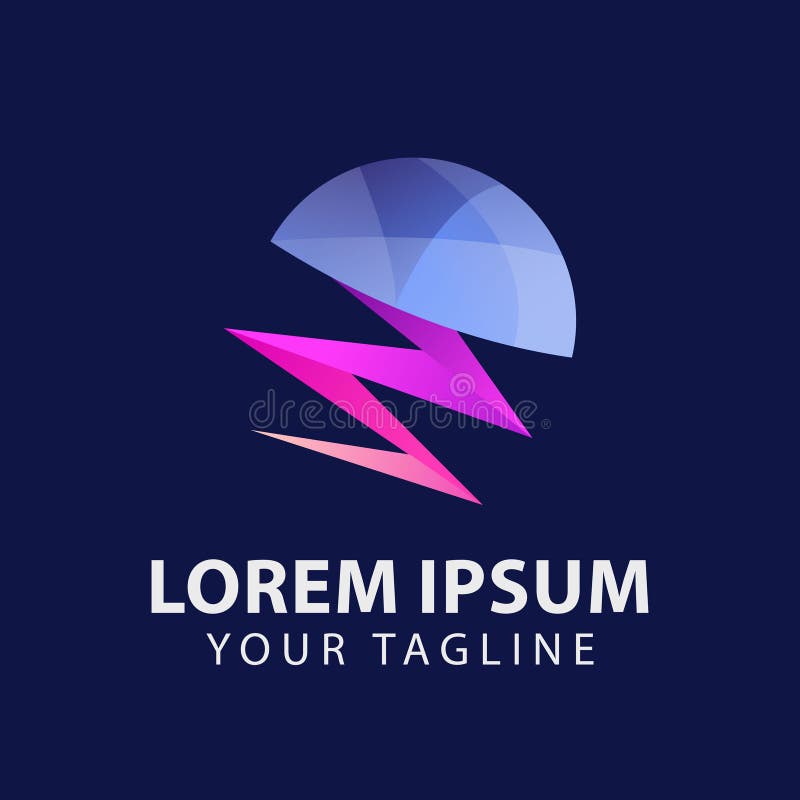 Editable Colorful Gradient Abstract Logo Design Vector Stock ...