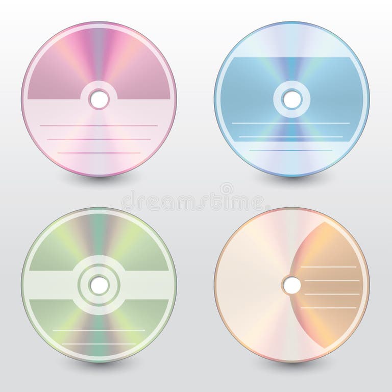 Editable and Customizable Disc Covers Stock Vector - Illustration of ...