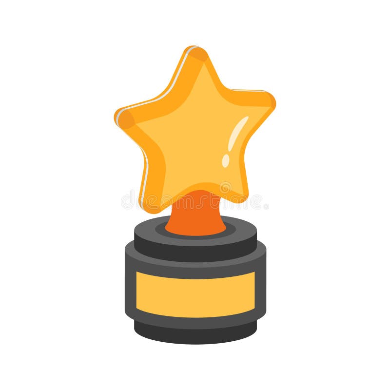 An Editable 3d Style Icon Showing Star Trophy Stock Illustration ...