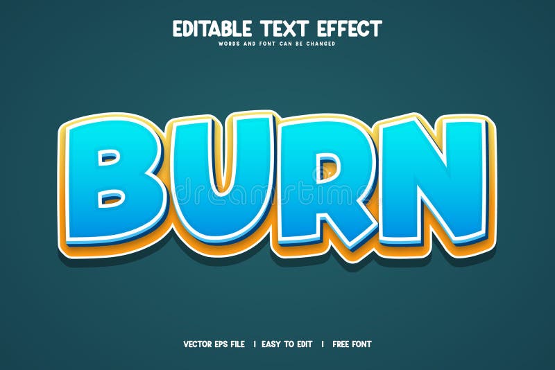 Editable 3d Text Effect Template Use for Logo and Business Brand Stock ...