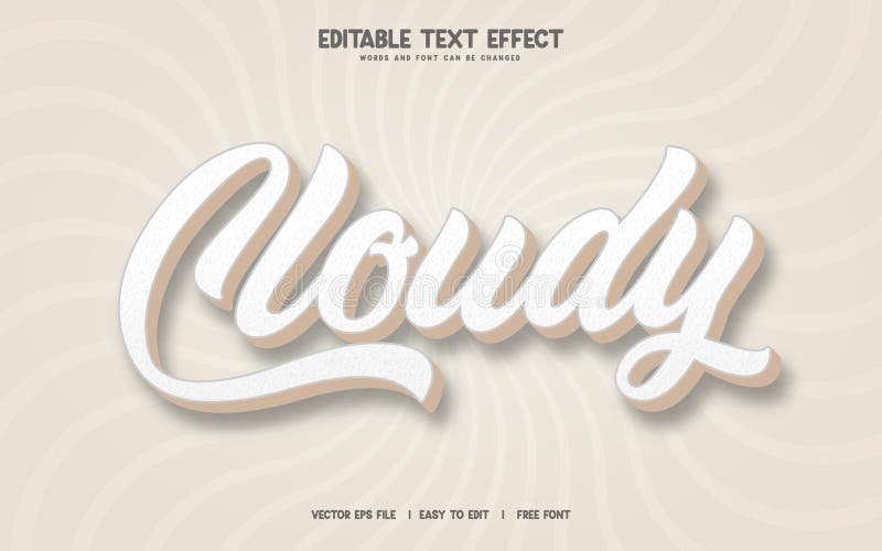 Editable 3d Text Effect Template Use for Logo and Business Brand Stock ...