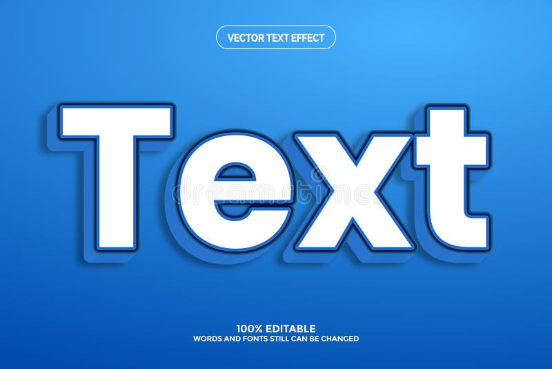 Editable 3d Text Effect Template Use for Logo and Business Brand Stock ...