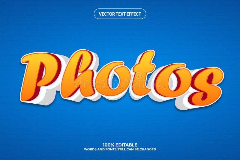 Editable 3d Text Effect Template Use for Logo and Business Brand Stock ...