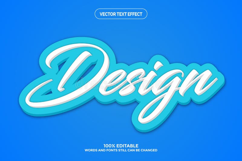 Editable 3d Text Effect Template Use for Logo and Business Brand Stock ...