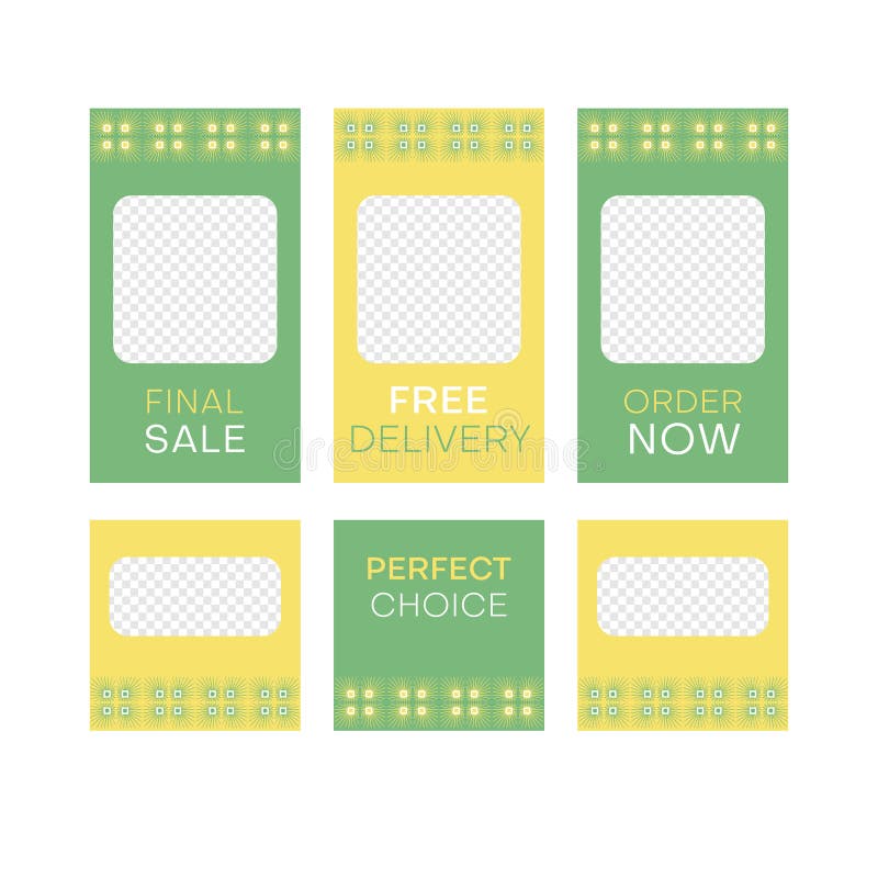 Editable Design Templates. Frames for Web, Banners, Video, Social Media ...