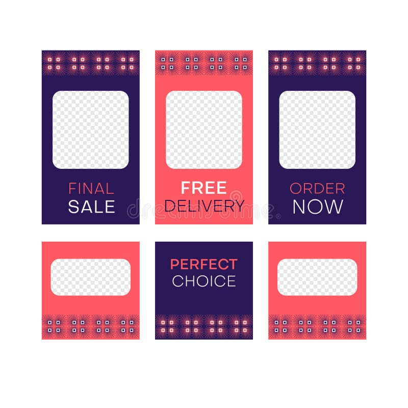 Editable Design Templates. Frames for Web, Banners, Video, Social Media ...