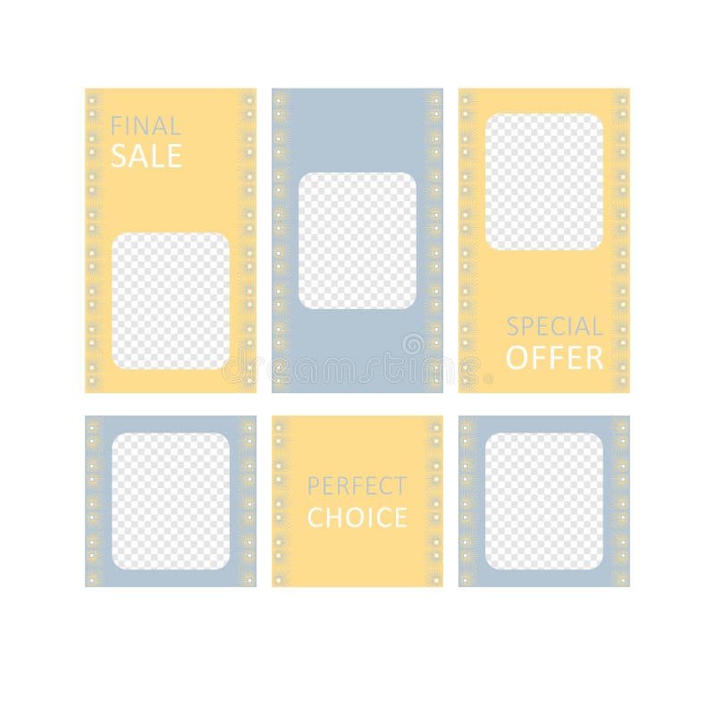 Editable Design Templates. Frames for Web, Banners, Video, Social Media ...