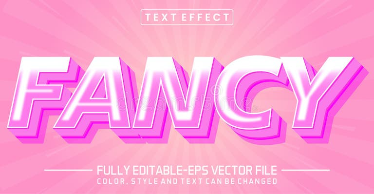 Editable Fancy Text Style Effect - Text Style Concept Stock Vector ...