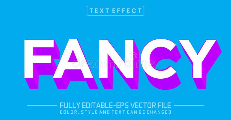 Editable Fancy Text Style Effect - Text Style Concept Stock Vector ...