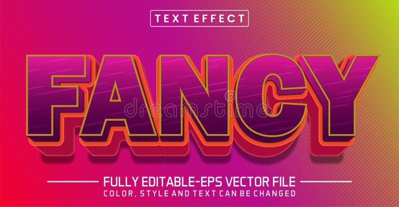 Editable Fancy Text Style Effect - Text Style Concept Stock ...