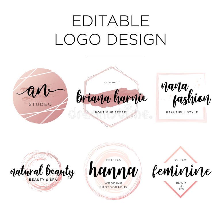 Feminine Logo Design Template Stock Illustrations – 60,626 Feminine ...